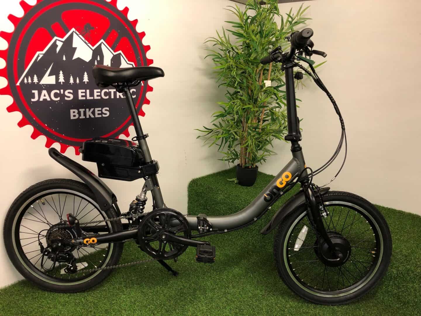 EZEGO Ongo Low Step Folding Electric Bike With Rear Suspension eBike - JACs Electric Bikes